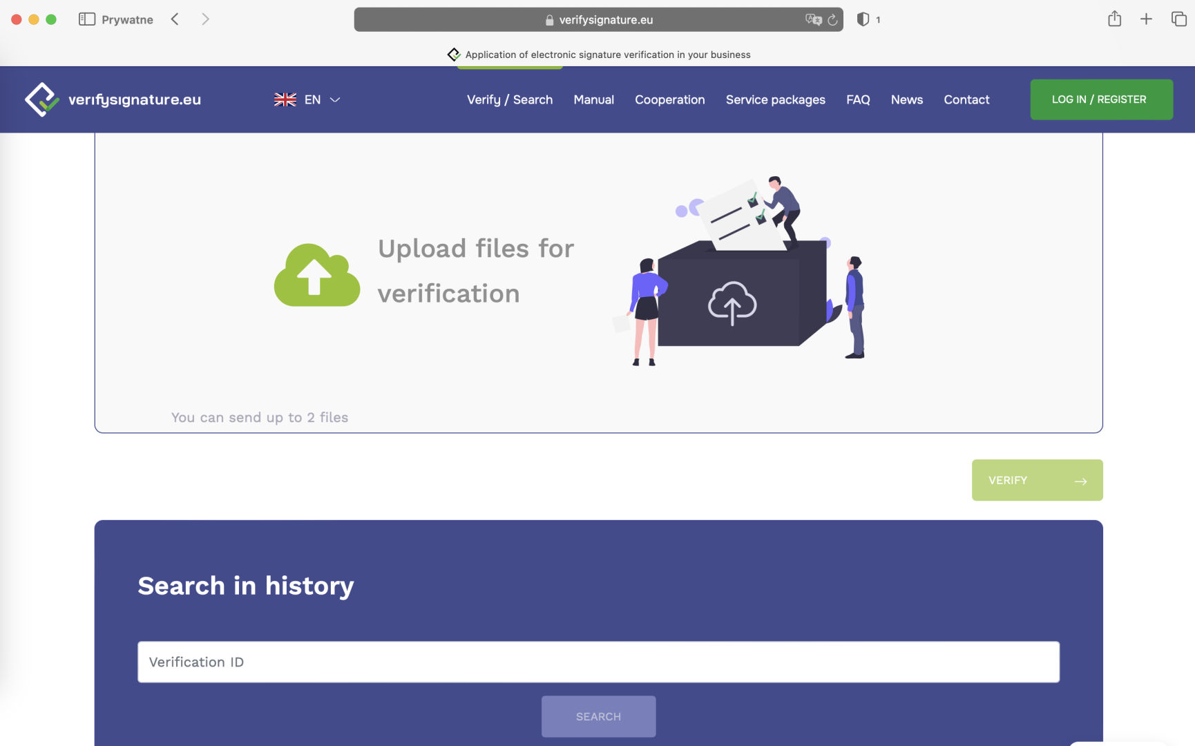 Manual – VerifySignature.eu