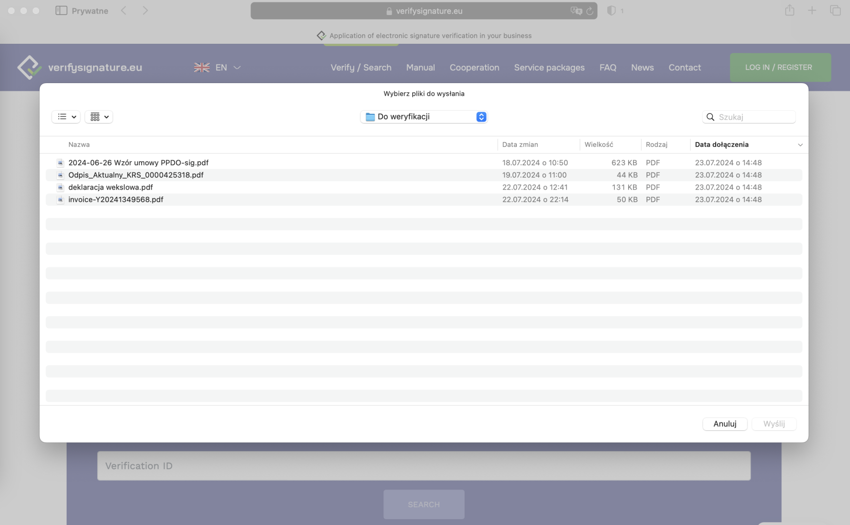 How to verify electronic signatures and seals - Verifysignature.eu